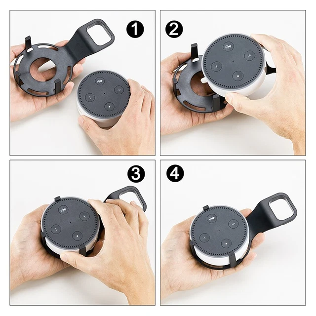 SUPPORT MURAL SUPPORT pour Amazon Alexa Echo Dot 2. Génération avec ...