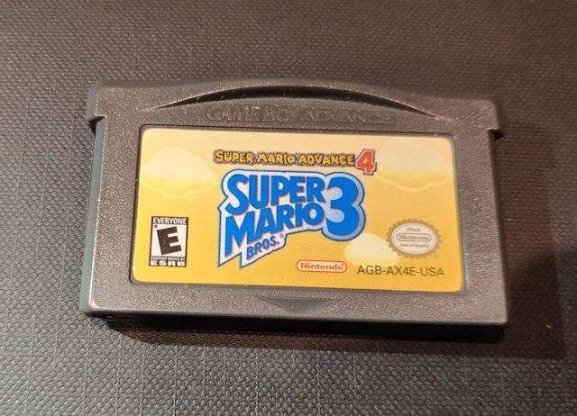 SUPER MARIO ADVANCE 4, Super Mario Bros 3, GBA Gameboy Advance ...