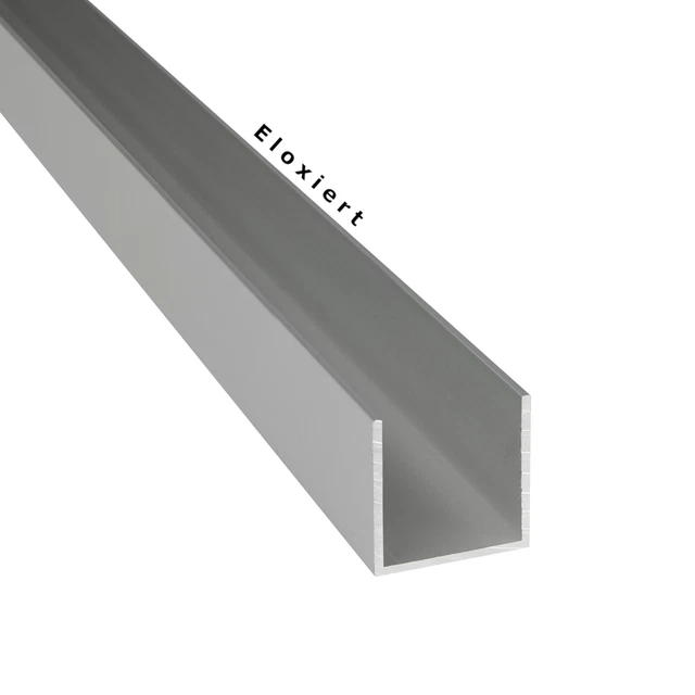 PROFILÉ EN U ANODISÉ longueur : 1-3 m profilé aluminium profilé en U ...
