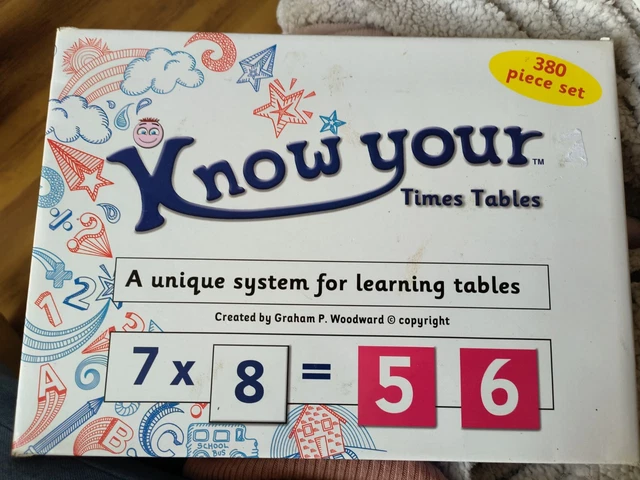 KNOW YOUR TIMES Tables Maths Game Kids Home Learning System Help Fun Unique £15.00 - PicClick UK