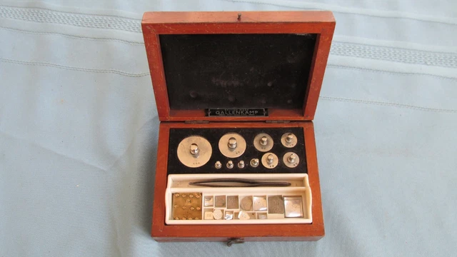 1900'S GALLENKAMP COMPANY Made Assayers Balance Scale Nickel Plate ...