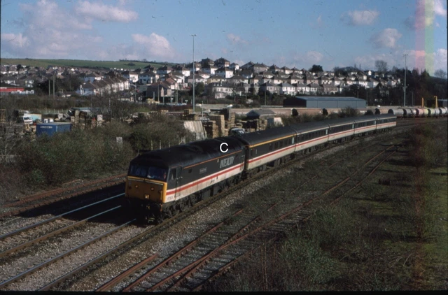 35MM SLIDE BRITISH Railway Br Class 47 - 47825 Plymouth Tavistock Jct ...