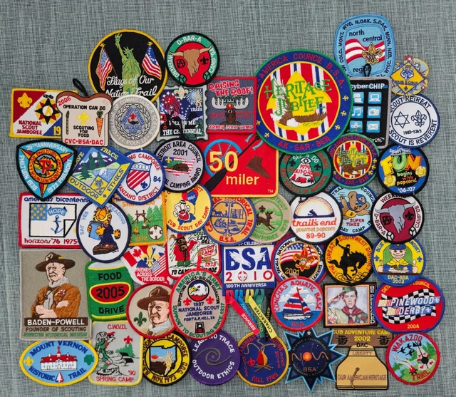 BOY SCOUTS OF America ^ Assorted Patch Lot of 50 All Different BSA Patches £46.16 - PicClick UK