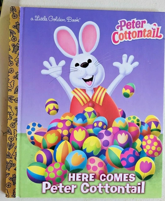 A LITTLE GOLDEN Book, Here Comes Peter Cottontail, GC~HC SAVE WITH ...
