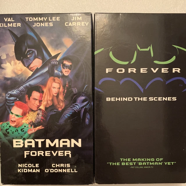 RARE BATMAN FOREVER Movie & BEHIND THE SCENES HBO VHS Tape! 1995 Joel ...
