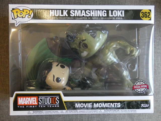 RARE FUNKO POP Marvel Movie Moments - Hulk Smashing Loki N°362 - Neuve ...