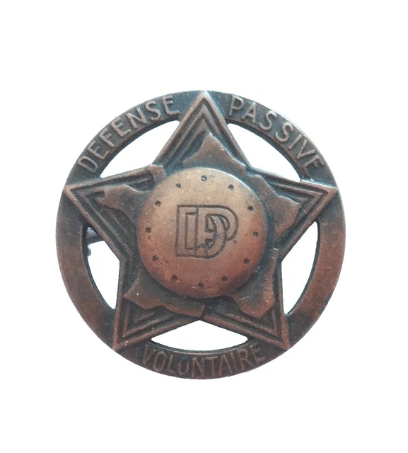INSIGNE DÉFENSE PASSIVE Volontaire WW2 ORIGINAL EUR 18,00 - PicClick FR