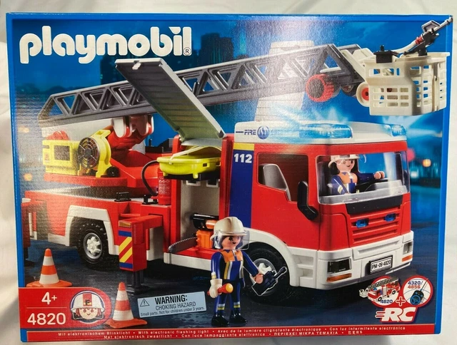 PLAYMOBIL 4820 UNITÉ d'échelle camion de pompiers sauvetage NEUFB EUR 174,14 - PicClick FR