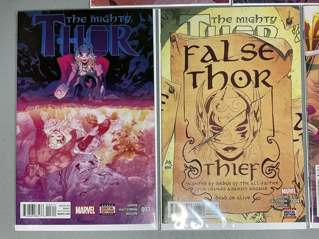 🔥MCU KEY COMICS🔥THE Mighty Thor #1 2 3 4 5 (2015)🔥NM+(9.6-9.8) Jane ...