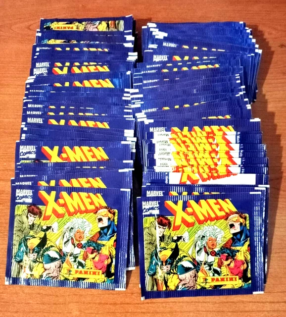LOTTO 100 BUSTINE MARVEL X-MEN Panini 1994 sealed packs - Nuove - Sigillate EUR 200,00 - PicClick IT