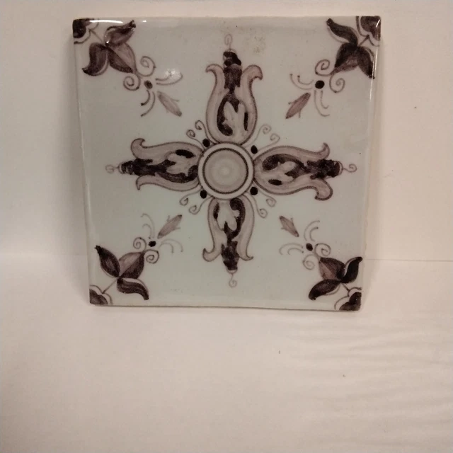 ANCIEN CARREAU CARRELAGE Faience De Delft 13cm Tiles Azulejos Déco EUR ...
