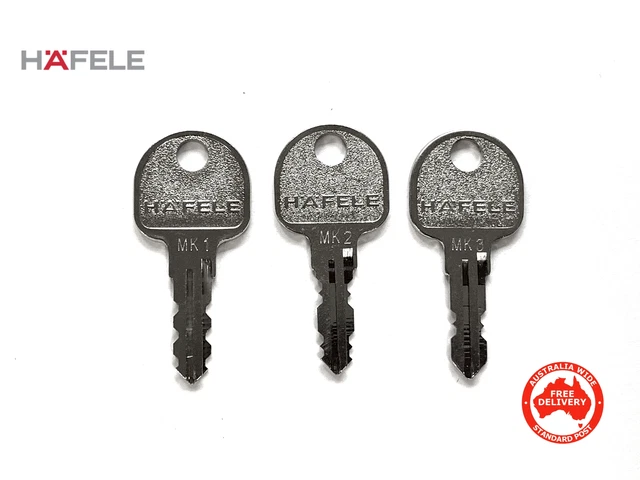 GENUINE HAFELE MASTER Key set- Suits Symo 3000 Locks Free Postage In ...