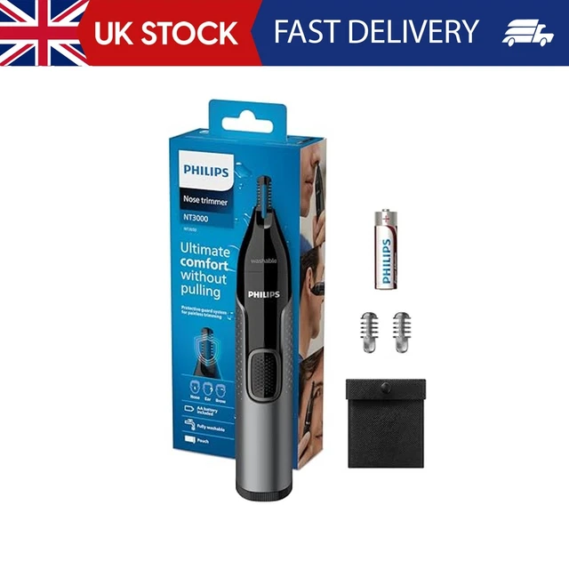 PHILIPS NT3650/16 NOSE TRIMMER WINDOW BOX, Grey, 1 Count ( Pack of 1) £ ...