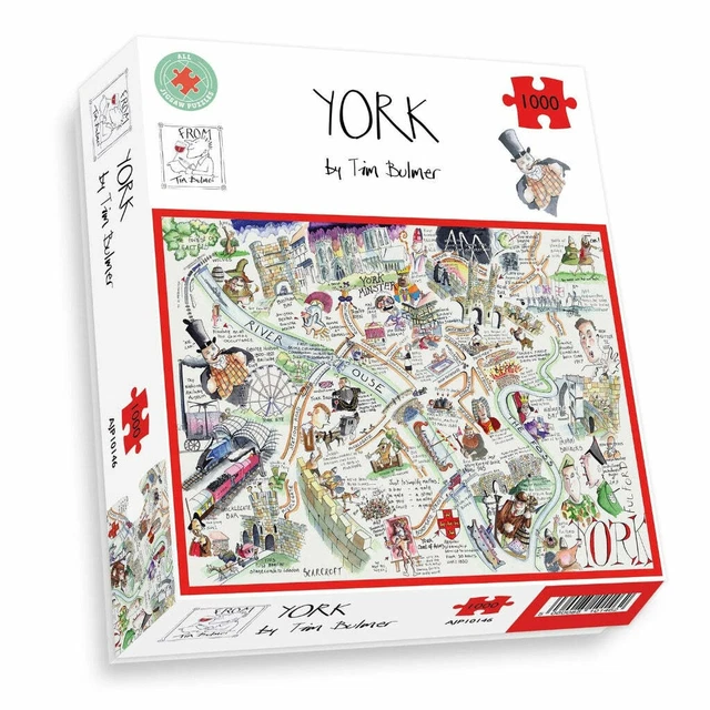 NEW MAP OF York Tim Bulmer 1000 Piece Jigsaw Puzzle £19.99 - PicClick UK
