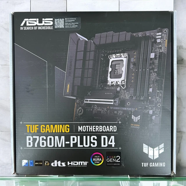 ASUS TUF GAMING B760M-Plus D4 Ddr4 5333Mhz 1Xhdmi 1Xdp 2Xm.2 Usb 3.2 (Us Import) £249.80 ...