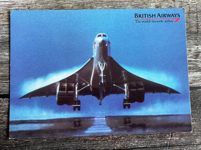 BRITISH AIRWAYS CONCORDE Cabin Crew Recruitment Airline Issued Postcard ...
