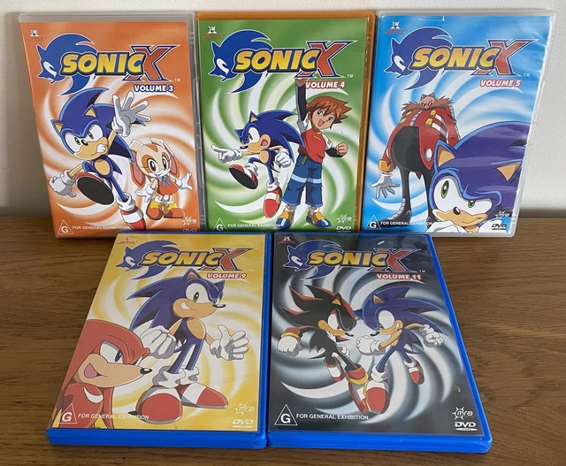 SONIC X DVDS Volume 3 / 4 / 5 / 9 / 11 - JETIX 2003 DVD X 5 - MARKDOWN ...
