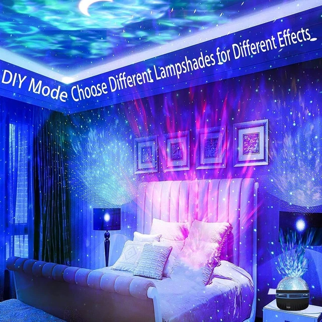 WATER RIPPLE Projection Lamp Creatives Desk Lamp Romantic Decor Starry 7732 £7.92 - PicClick UK