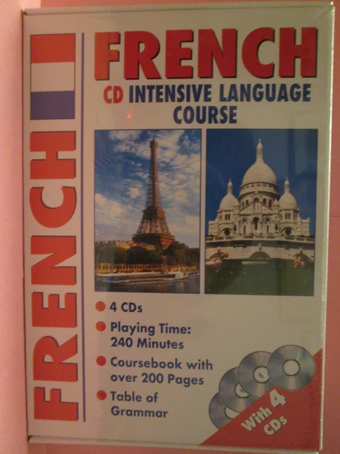 FRENCH CD INTENSIVE Language Course (4xCDs ~ Coursebook ~ Table of ...