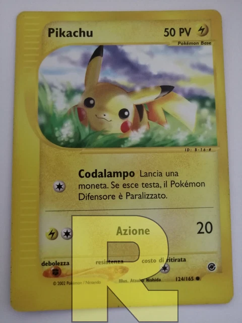 PIKACHU ® EXPEDITION 124/165 ® Comune ® Pokemon ® Italiano ® EX EUR 7 ...
