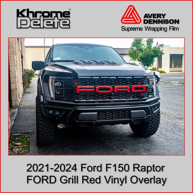 FORD F150 RAPTOR Grill lettering overlay decal 2021-2024 $39.99 - PicClick