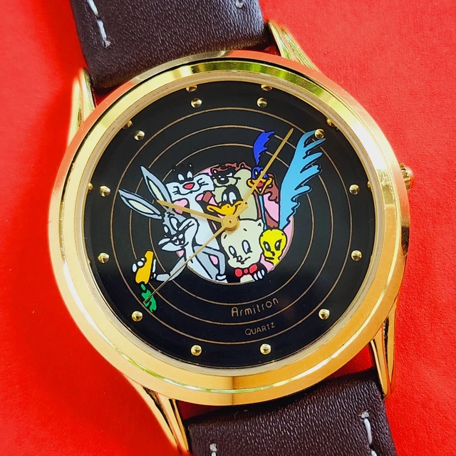 LOONEY TUNES WATCH Warner Bros Bugs Bunny Road Runner Taz 400.101 Retro ...