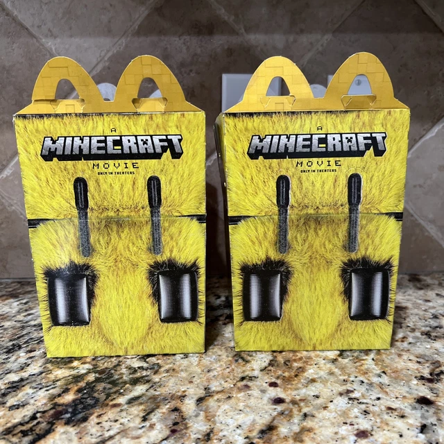 MCDONALD'S MINECRAFT MOVIE Theme Kids Happy Meal Box W Perforated Bee ...
