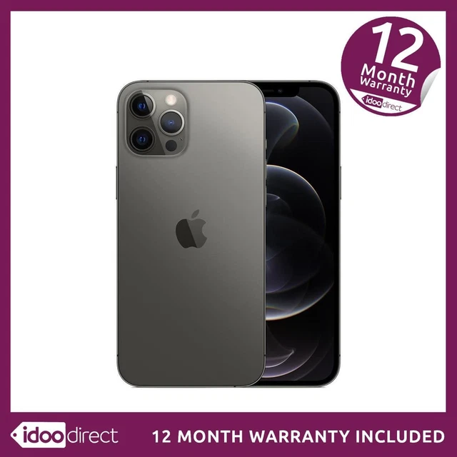 APPLE IPHONE 12 Pro Max A2411 256GB 12MP Mobile Graphite Unlocked VERY ...