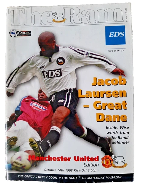 DERBY COUNTY V Manchester United. 24th October 1998. Premiership. Very ...