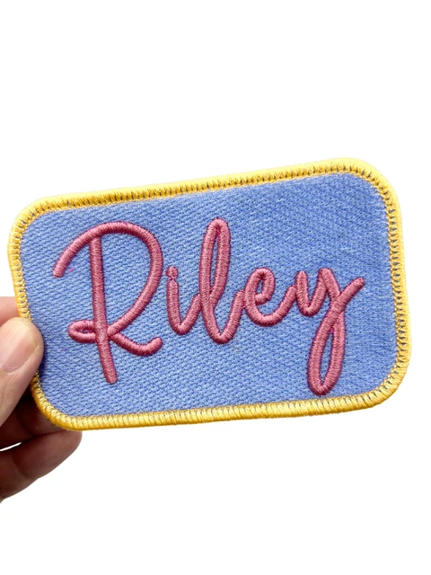 CUSTOM RECTANGLE IRON-ON 3D Puff Name Tag Patch $14.99 - PicClick CA
