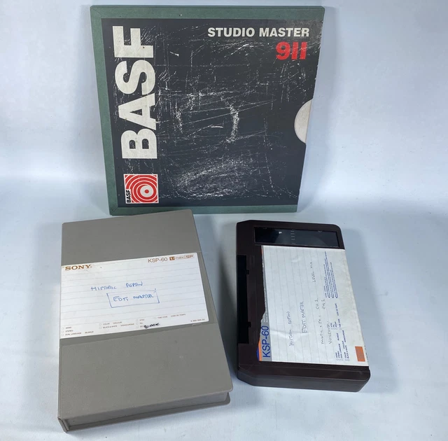 VINTAGE HISTORIC REPTON Sony KSP 60 Video Tape Master & BASF Studio ...