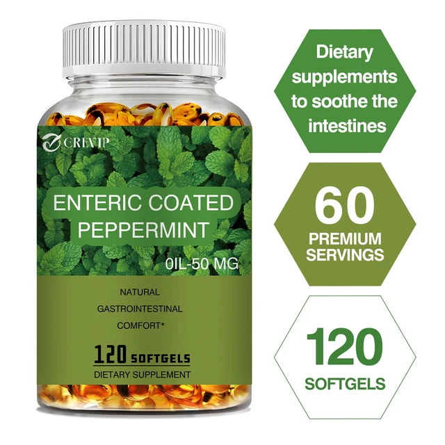ENTERIC COATED PEPPERMINT 50mg-Gastrointestinal Comfort, Coated ...