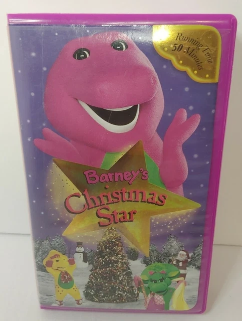 BARNEY'S CHRISTMAS STAR (VHS, 2002) Rare Barney & Friends Educational ...