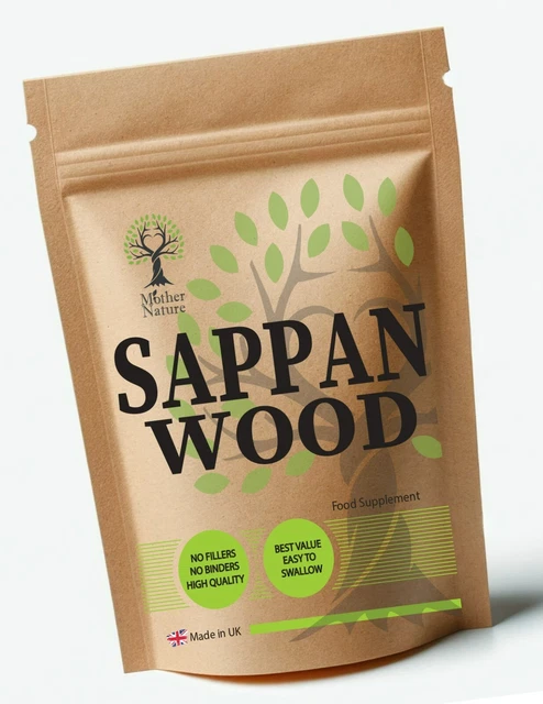 SAPPAN WOOD CAPSULES 500mg Clean Natural Sappan Wood Powder Vegan ...