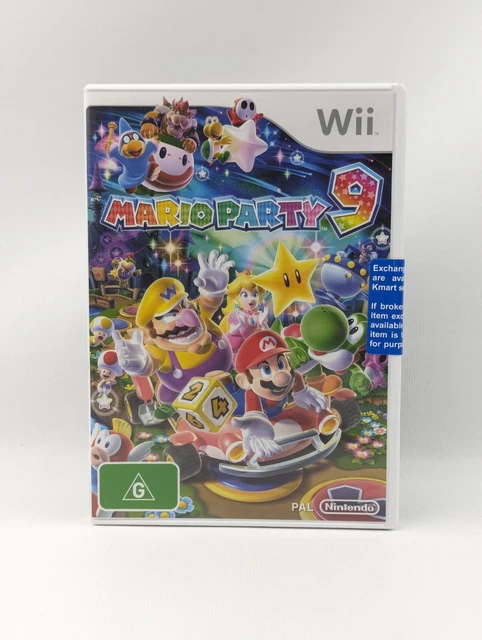 MARIO PARTY 9 Nintendo Wii Game Sealed Kmart Sticker PAL AUS Complete ...