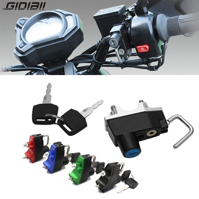 HELMSCHLÖSSER 22MM HANDLEBAR Helmet Locks For Honda CBR 600 KAWASAKI ...