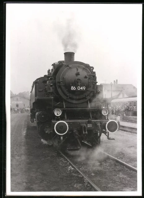 FOTOGRAFIE EISENBAHN, DEUTSCHE Reichsbahn DDR, Dampflok - Lokomotive Nr. 86 049 EUR 6,00 ...
