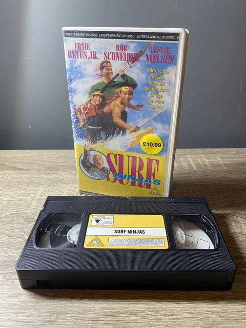SURF NINJAS - Leslie Nielsen (1993, PG) PAL VHS Video Tape - Entertainment Video £7.99 - PicClick UK