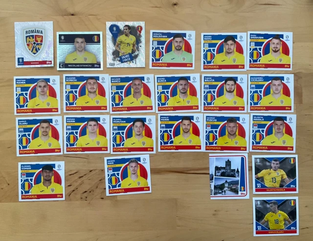 TOPPS UEFA EURO 2024 Official Stickers. Romania ROM £5.00 - PicClick UK
