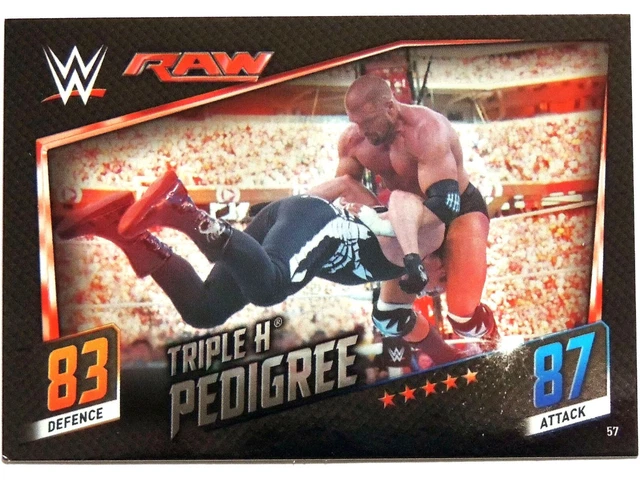 WWE TRIPLE H Slam Attax Then Now Forever Signature Move Wrestling Card 2015 £3.50 - PicClick UK