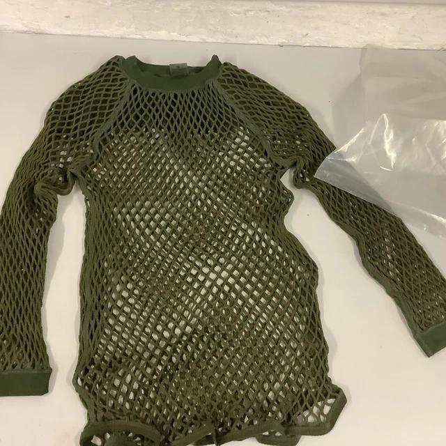 GREEN &STRING VEST& - British Army Issue Size 3 , Medium NEW £29.99 ...