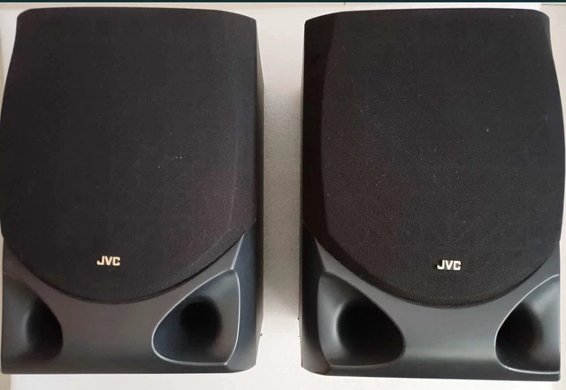 JVC SP-D301 60W Bookshelf Speakers Pair For Home Theater Audio System ...