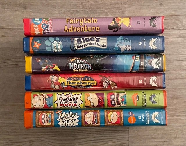 BLUES CLUES DORA The Explorer Rugrats VHS Lot 6 NICK JR Nickelodeon ...