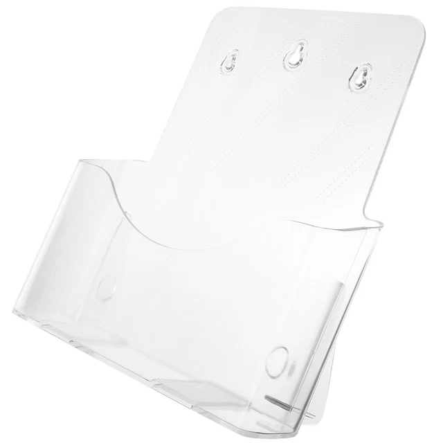 DESK PAMPHLETS MANAGER File Organiser Rack Magazine Holder Plastic $39. ...
