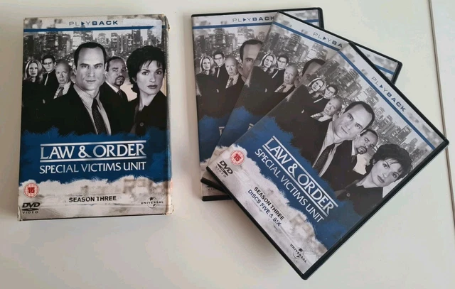 LAW AND ORDER - Special Victims Unit Complete Season 3 DVD Boxset EUR ...