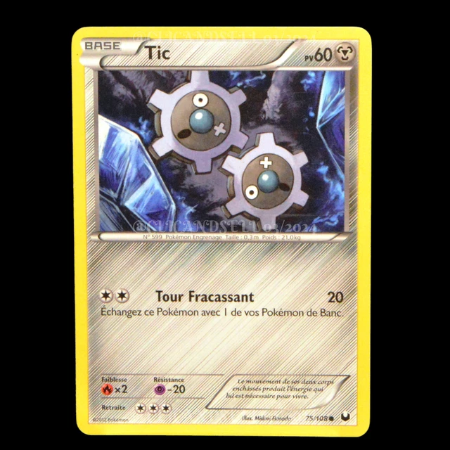 CARTE POKÉMON TIC 75/108 NB05 - Noir & Blanc Explorateurs Obscurs EUR 1 ...