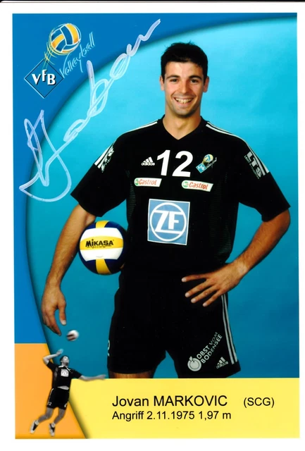 VOLLEYBALL REPRO PHOTO JOVAN MARKOVIC (SCG) signée EUR 2,99 - PicClick DE