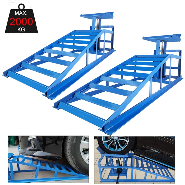 2 RAMPE DI accesso per auto rampa per auto piattaforma di sollevamento ...