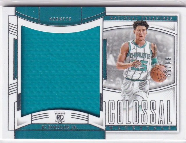PANINI NT NBA 2024-25 No. CRM-KJS KJ Simpson Jr. Rookie Colossal Patch ...