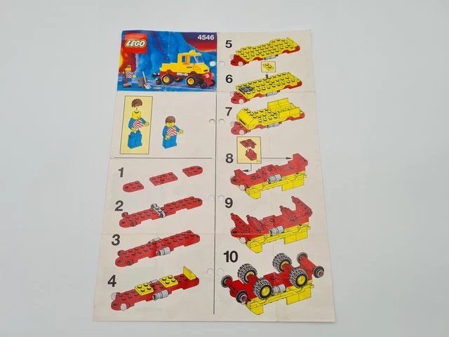 LEGO® EISENBAHN TRAIN 4546 Bauanleitung BA Bauplan INSTRUCTIONS ZUG EUR ...